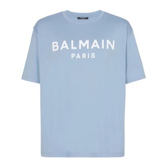 Balmain Paris T-Shirt - - Tops - Herren - Blau - M