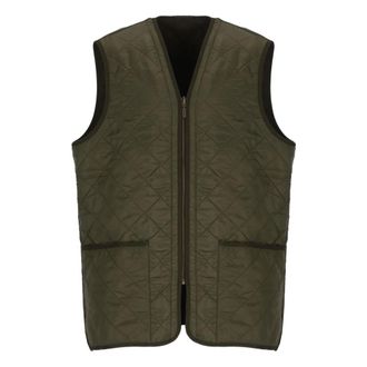 Barbour Gr&uuml;ne gesteppte &auml;rmellose Jacke mit V-Ausschnitt - - Jackets - Herren - Gr&uuml;n - L
