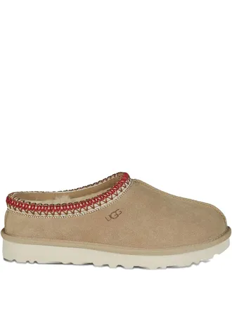 UGG mules Tasman tress&eacute;es - SAND/DARK CHERRY