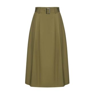 A|X Armani Exchange Femme, Jupes, Vert, Taille: 38 FR Midi Skirts