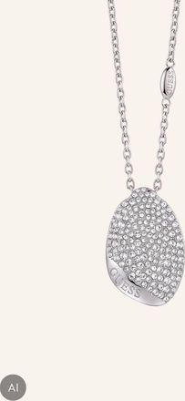 Guess Halskette Moon Drops silber