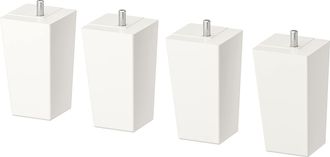 IKEA L&Auml;TTHET Bein, 11 cm, Wei&szlig;/Holz