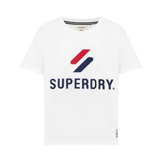 Superdry Femme, Tops, Blanc, Taille: 42 FR T-shirt classique pour femmes