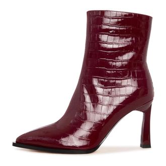 Cesare Gaspari Crimson Fang Stiefelette - Bordeaux - - Shoes - Damen - Rot - 39 EU