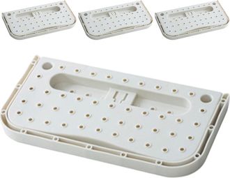 Valiclud 4 St&uuml;ck Wandmontierter Schuhhalter Wei&szlig; Klappbar ohne Bohren Selbstklebendes Platzsparendes Schuhregal f&uuml;r Flur Bad Wohnmobil mit Staubgesch&uuml;tztem Auf