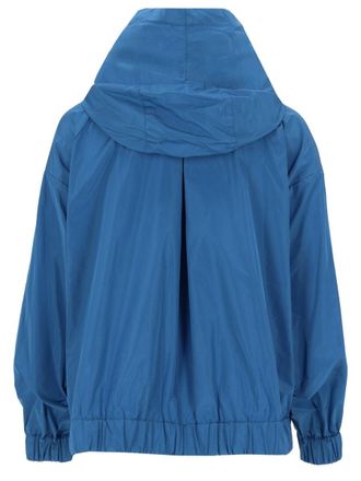 Max Mara Water-Repellent Taffeta Jacket - Blue