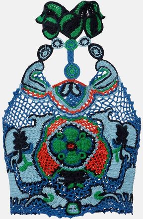 Etro Top court en crochet de coton