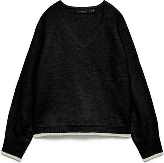 Vero Moda Strickpullover VMAQUARIUS LS V-NECK RAGLAN PULLOVER BF