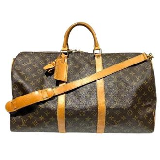 Louis Vuitton unisex, Pre-owned, Brun, Taille: ONE Size Pre-owned Keepall Bandouliere Monogram Boston Bag