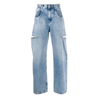 Maison Margiela Jean avec D&eacute;tails D&eacute;coup&eacute;s - Homme - Jeans - Bleu - Taille: 34 FR
