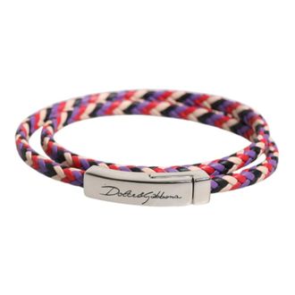 Dolce & Gabbana unisex, Accessoires, Multicolore, Taille: ONE Size Bracelet en cuir tressé