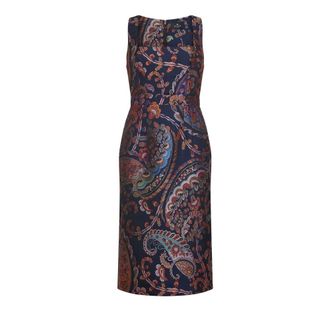 Etro Femme, Robes, Multicolore, Taille: 38 FR Jacquard Midi Dress