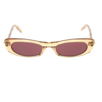 Saint Laurent Eckige Sonnenbrille - - Accessories - Damen - Gelb - ONE SIZE