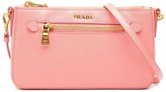 Prada Hobo Bags - Saffiano Lux Front Pocket Crossbody - Gr. unisize - in Gold - für Damen