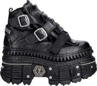 New Rock Femme, Chaussures, Noir, Taille: 40 EU Bottine