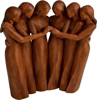 Generic Schwestern-Freundschaftsharz-Statue, Kunstharz-Sammlerfreund-Ornament, handbemalte Schwestern-Skulptur f&uuml;r Wohnzimmer, Schlafzimmer, Arbeitszimmer, Ki