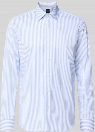 HUGO BOSS Regular Fit Businesshemd aus Baumwoll-Mix Modell H-Joe-kent
