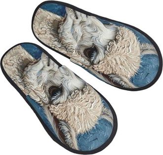 Generic Alpaga Lama Unisexe Chaussures De Maison L&eacute;g&egrave;res Pantoufles Chaud Chaussons Pour Maison Int&eacute;rieur Hiver M