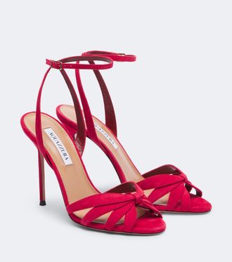 Aquazzura Sandales Soulmate en daim