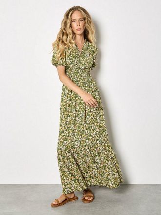 Apricot Maxikleid Maxikleid Druck