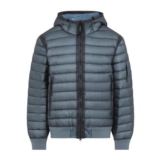 C.P. Company C.p. Company - Doudoune &agrave; capuche Shell avec Lens - Homme - Vestes - Bleu - Taille: L