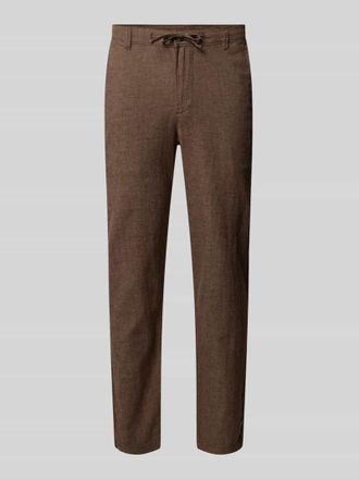 Selected Regular Fit Stoffhose aus Baumwoll-Leinen-Mix