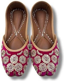 Generic Ballerines plates pour femme Jutti ethnique Broderie Mojari Mode de mari&eacute;e Khussa Taille US 6-10 DLY, Design a, 7 Narrow