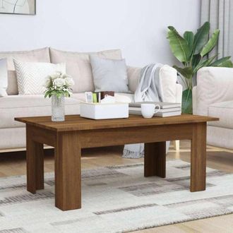 vidaXL Table basse Chêne marron 100x60x42 cm Bois dingénierie Vidaxl