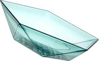 ZJchao Gro&szlig;e Geometrische Obstschale f&uuml;r die K&uuml;che, Leichtes Serviertablett aus Kunststoff f&uuml;r Snacks, Salate und Desserts, Modernes Wohnaccessoire (Blauer S