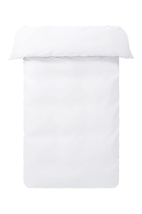 Jotex Zack Satin Bettbezug - 100% hochwertige exklusivem Satin aus Bio-Baumwolle GOTS Zertifiziert Bettbezug - Wei&szlig; 200x220 cm