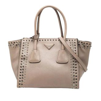 Prada Sacoche Twin Pocket Pre-owned - Femme - Pre-owned - Beige - Taille: ONE Size