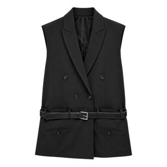 Meimeij Blazer-Weste - - Jackets - Damen - Schwarzk - XS