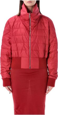 Moncler Femme, Vestes, Rouge, Taille: 38 FR Down Vestes