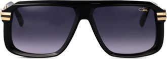 Cazal lunettes de soleil &agrave; logo imprim&eacute; - Noir