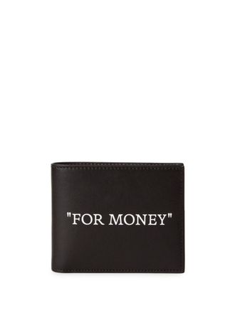 Off-white portefeuille For Money à design pliant - Noir