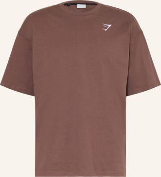 Gymshark Gymshark Oversized-Shirt Crest braun