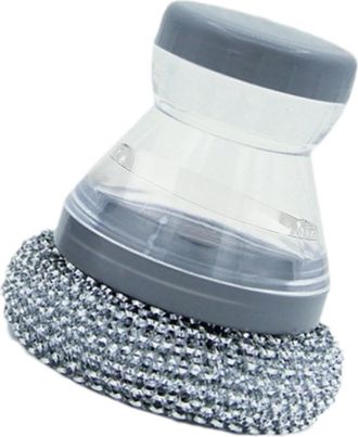 Generic K&uuml;chenb&uuml;rste f&uuml;r Seifenspender - Sp&uuml;lb&uuml;rste mit Spender, Seifenwaschpinsel | Reinigungsb&uuml;rste mit integriertem Seifenbeh&auml;lter, wiederaufladbarer Hands