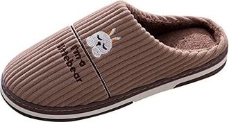 Generic Pantoufles dint&eacute;rieur en coton pour homme l&eacute;g&egrave;res avec mousse &agrave; m&eacute;moire de forme et semelle souple Chaussures d&eacute;contract&eacute;es pour homme Pantoufles de c