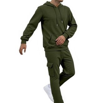 Generic Ensemble Homme, Surv&ecirc;tement Homme &agrave; Capuche Avec fermeture &eacute;clair Surv&ecirc;Tement de Sport Ensemble Veste Pantalon Jogging Combinaison Jogging Sweat-Shirt