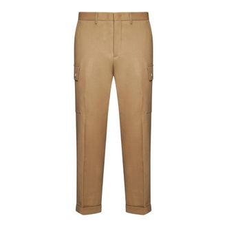 Etro Beige Wollhose- Cropped- Tapered - - Trousers - Herren - Beige - S