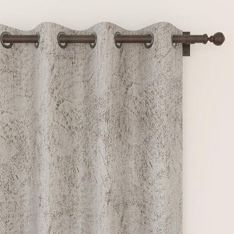 Soleil d'Ocre Vorhang mit &Ouml;sen, Blickdicht, 135 x 250 cm, Adrien