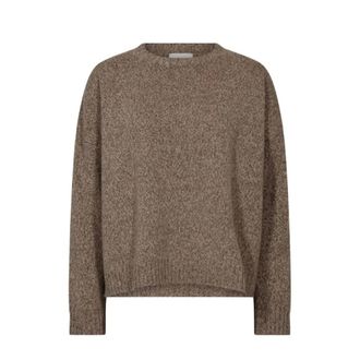 Max Mara Wkdsibari Pullover mit Rundhalsausschnitt - - Knitwear - Damen - Braun - M