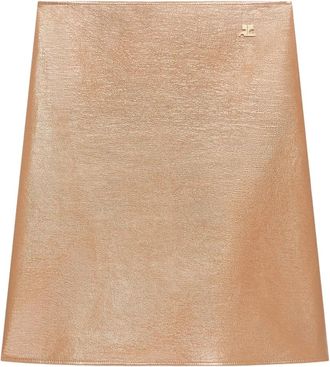 Courr&egrave;ges Midi-Rock - - Skirts - Damen - Beige - XS