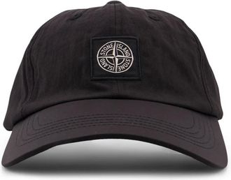 Stone Island Homme, Accessoires, Noir, Taille: ONE Size Casquette de baseball avec &eacute;cusson Compass