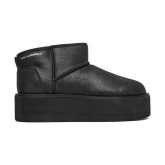 Karl Lagerfeld Femme, Chaussures, Noir, Taille: 37 EU Thermo Lo Pull On Boot