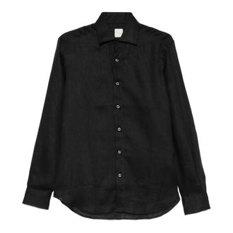 120% Lino Homme, Chemises, Noir, Taille: 2XL 120% Lino Chemises Black