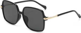 Generic Lunettes De Soleil UV400 &Agrave; Monture Carr&eacute;e Large For Hommes Et Femmes, Id&eacute;ales For Les Vacances, Les F&ecirc;tes, Les Trajets Quotidiens Et Le Sport.(Black)