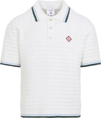 Casablanca Homme, Tops, Blanc, Taille: S Boucle Polo