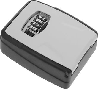 PartyKindom Wandmontierte Schlüsselbox aus Legierungs Metall Wetterfeste Sichere Schlüsselsafe mit Stelligem Zahlenschloss Robust gegen für Haus Garage Garten Inn