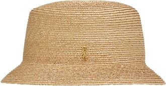 Saint Laurent 703012_3YG579600 Straw Fedora - Beige